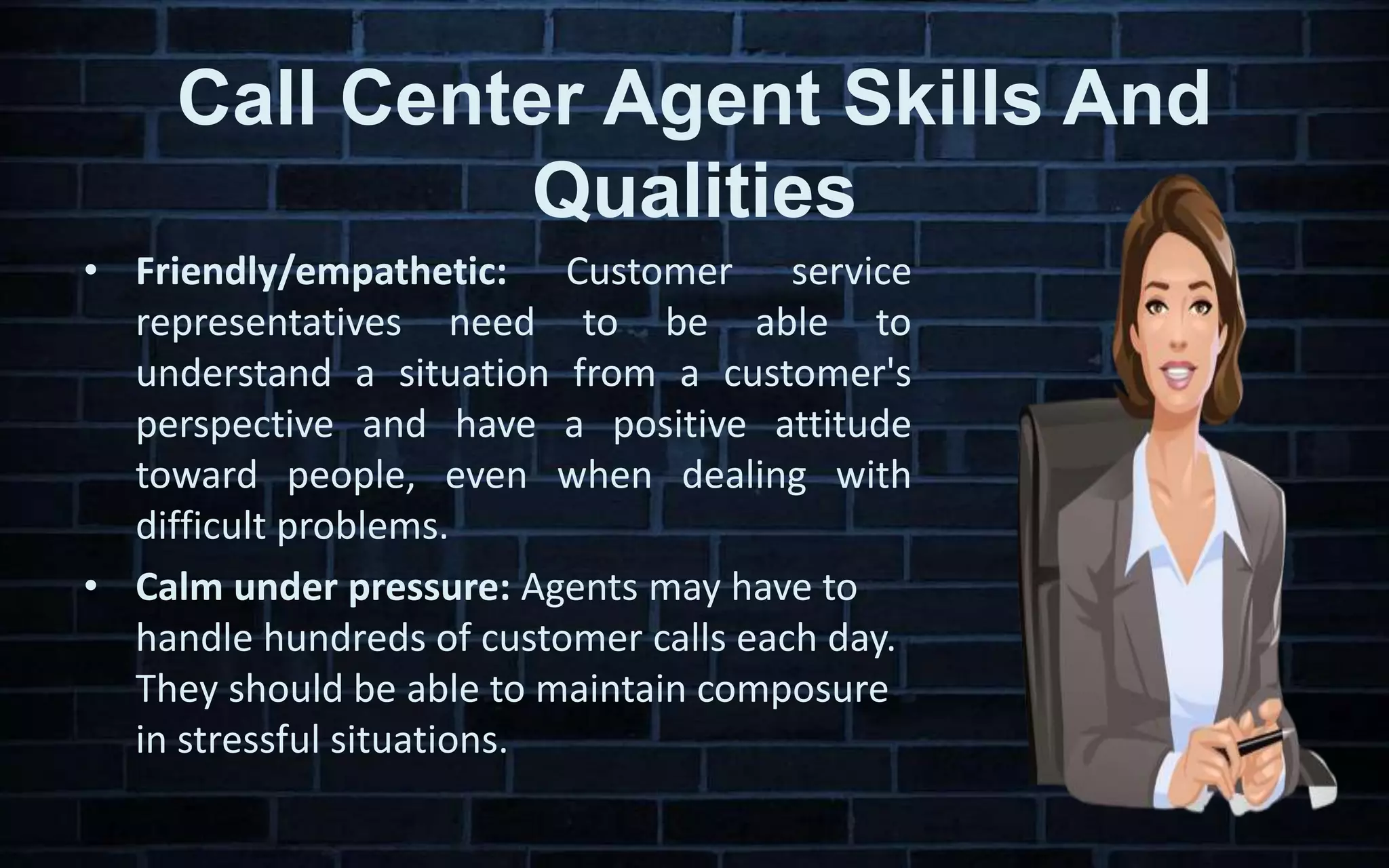A successful call center agent | PPTX