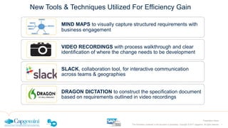 A successful design and development approach for rapidly maturing sap ...