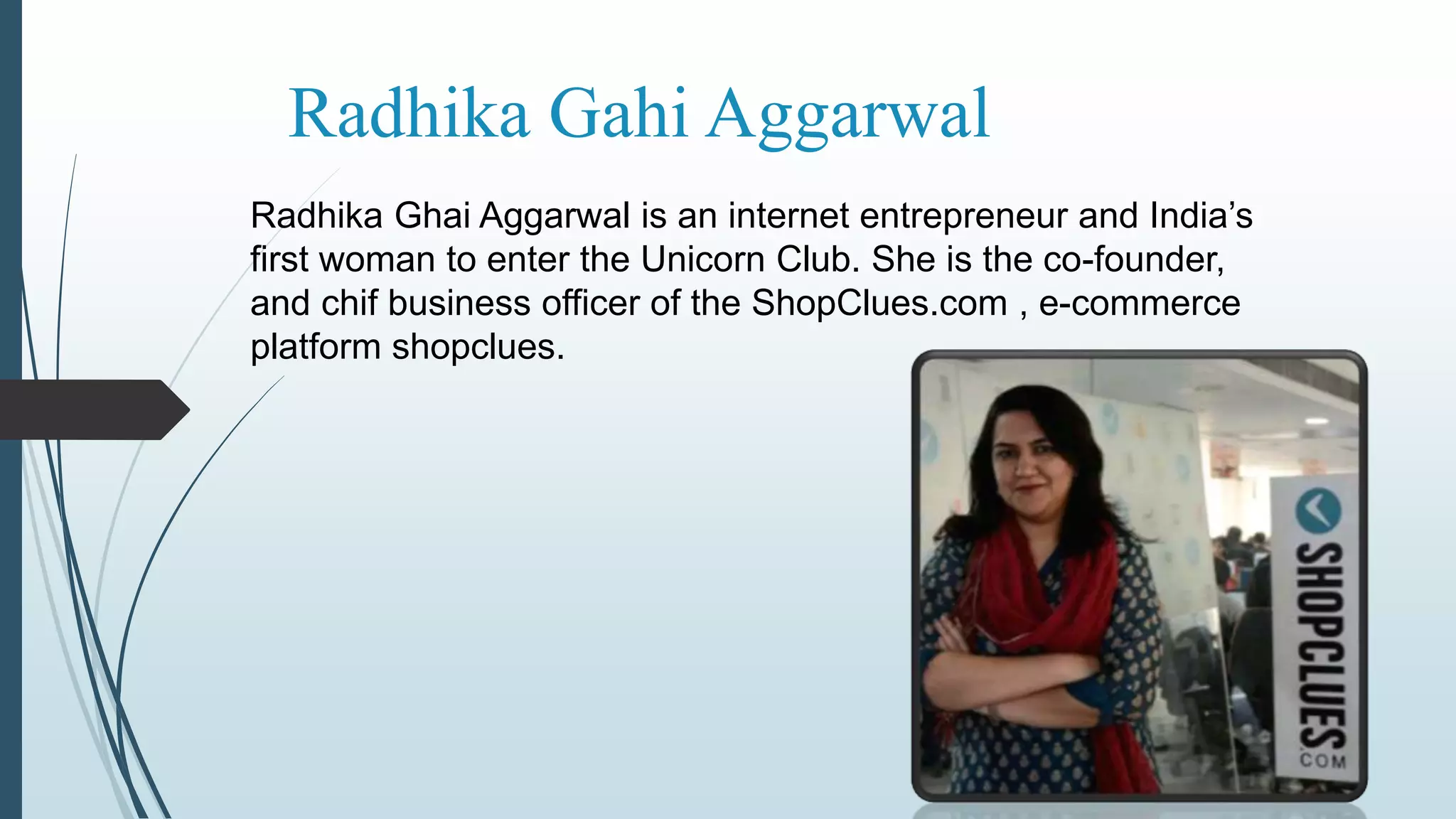 A successful female entrepreneur | PPTX