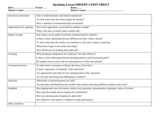 A Successful Speaking Lesson 2009 | PDF