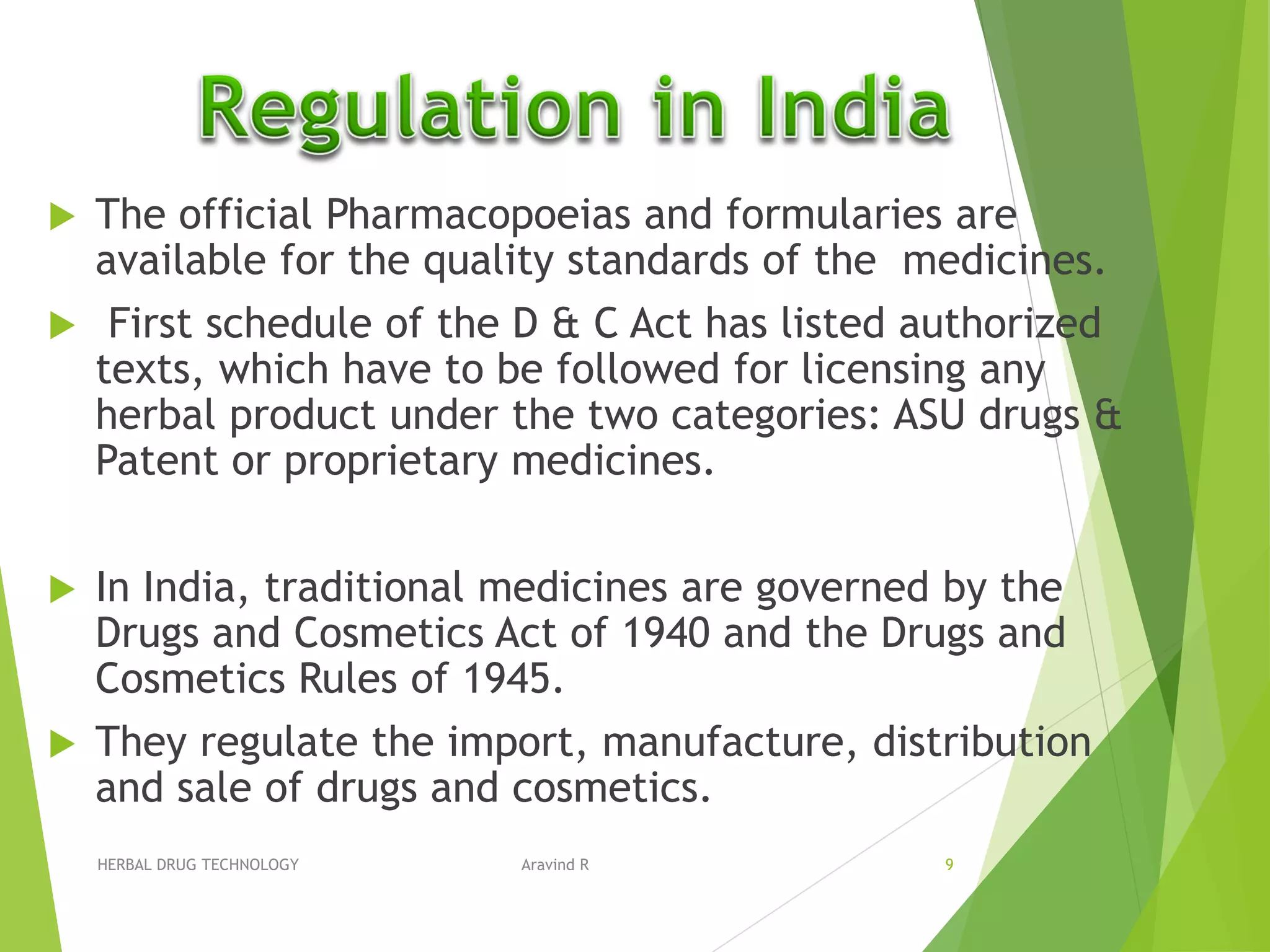 Asu drug regulations in india | PDF