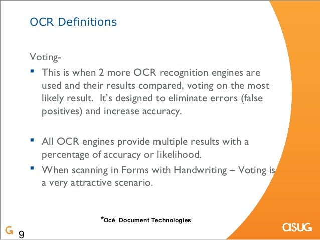OCR and Content Management with SAP and Imaging