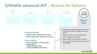 Asug82928 whats new in sap s4 hana for advanced atp | PDF