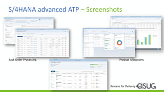 Asug82928 whats new in sap s4 hana for advanced atp | PDF