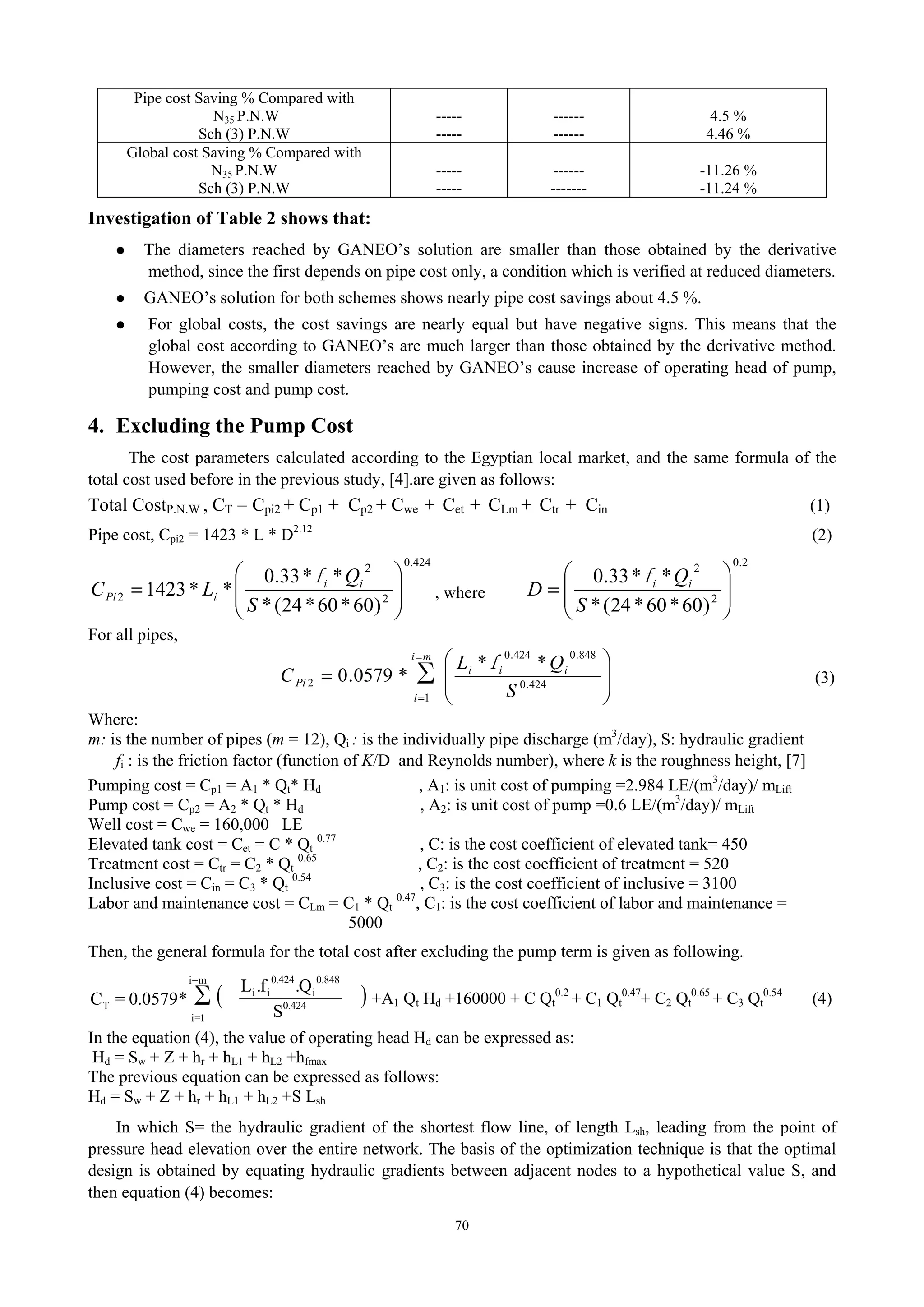 A suggestion of optimization process for water pipe networks design | PDF