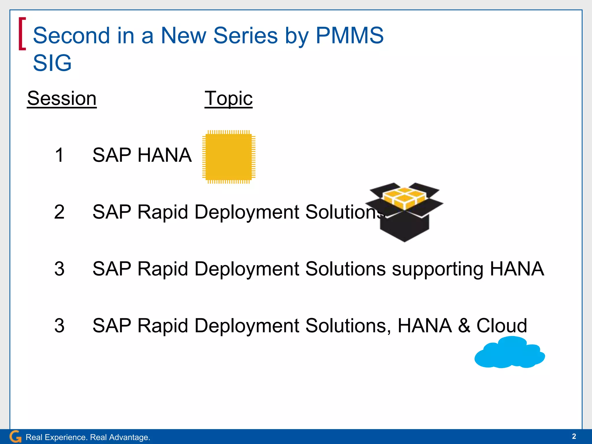 RDS - Understanding the SAP Basics of Rapid Deployment Solutions | PPTX