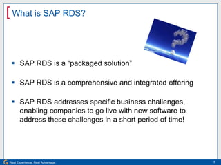 RDS - Understanding the SAP Basics of Rapid Deployment Solutions | PPTX