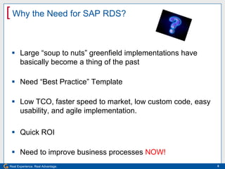 RDS - Understanding the SAP Basics of Rapid Deployment Solutions | PPTX
