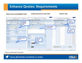 Lockheed simplifies Qnotes with SAP Screen Personas | PPT