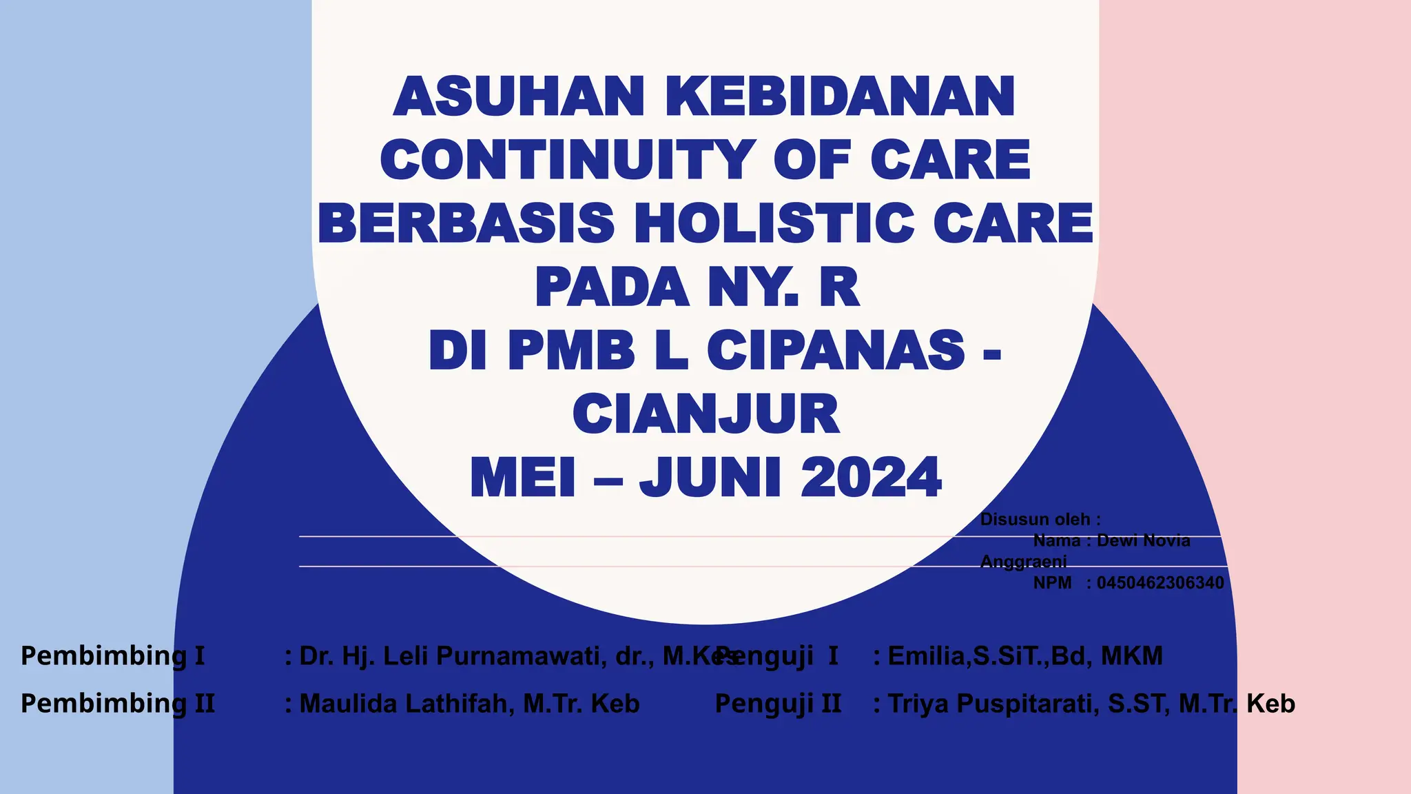 ASUHAN KEBIDANAN CONTINUITY OF CARE DEWI NOVIA ANGGRAENI.pptx