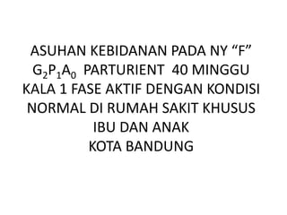 Asuhan kebidanan pada ny | PPT