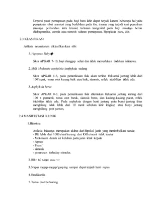 Asuhan keperawatan anak dengan asfiksia neonatorum | PDF