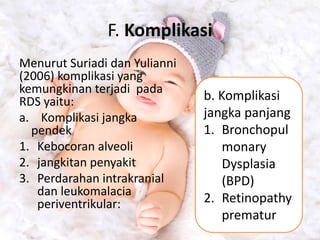 Asuhan keperawatan anak dengan rds | PPTX