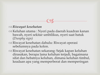 Asuhan keperawatan apendisitis | PPTX