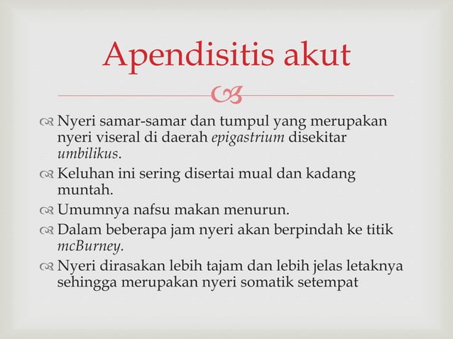 Asuhan keperawatan apendisitis | PPTX