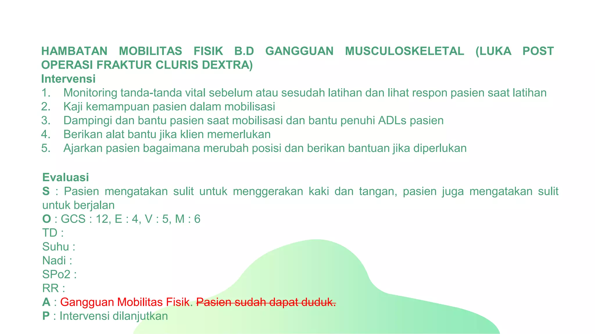 ASUHAN KEPERAWATAN DENGAN FRAKTUR CRURIS | PPTX