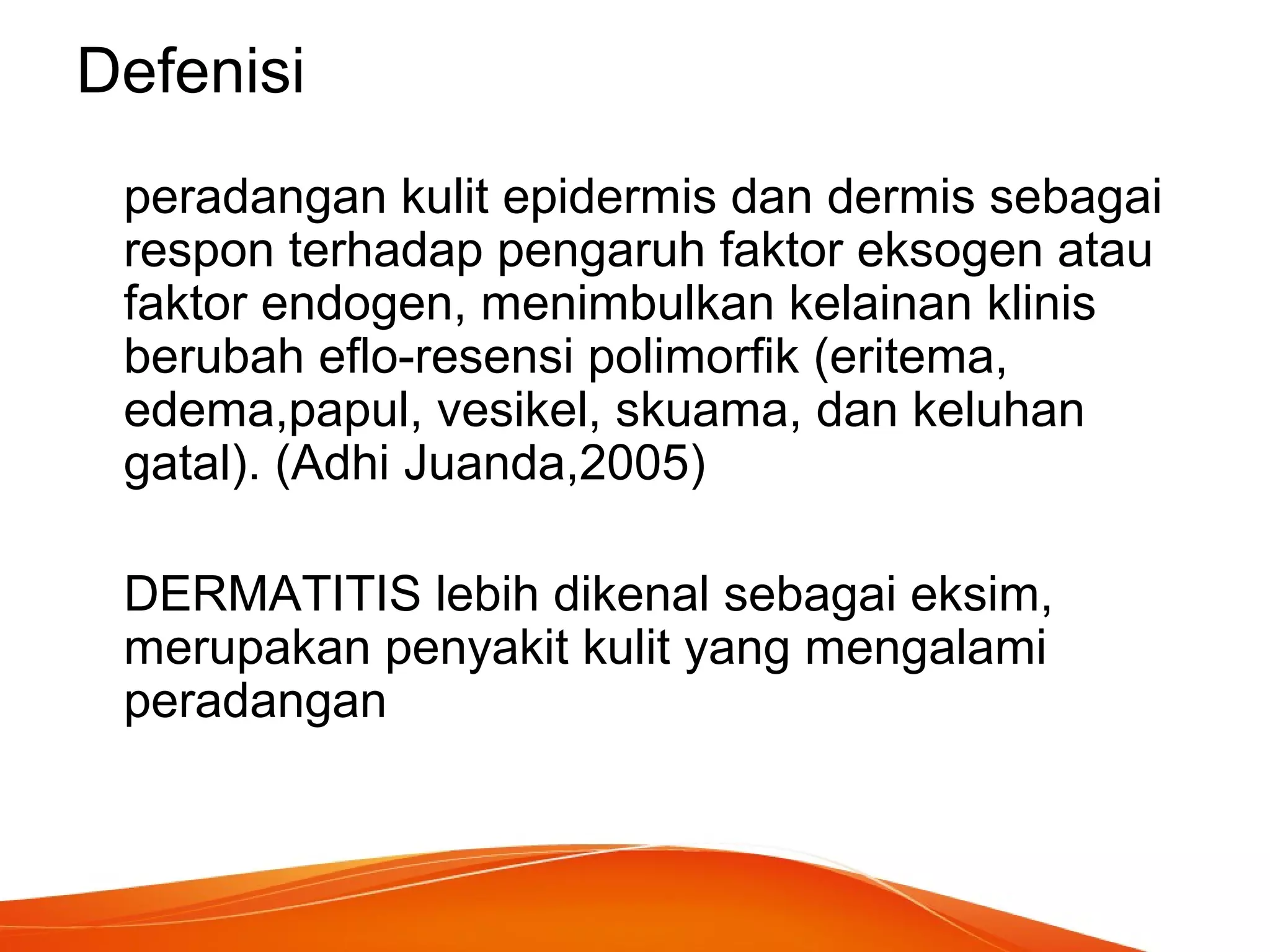 Asuhan keperawatan dermatitis | PPT