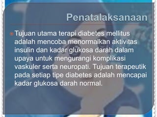 Asuhan keperawatan diabetes melitus | PPTX