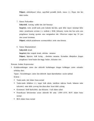 Asuhan keperawatan diare | DOCX