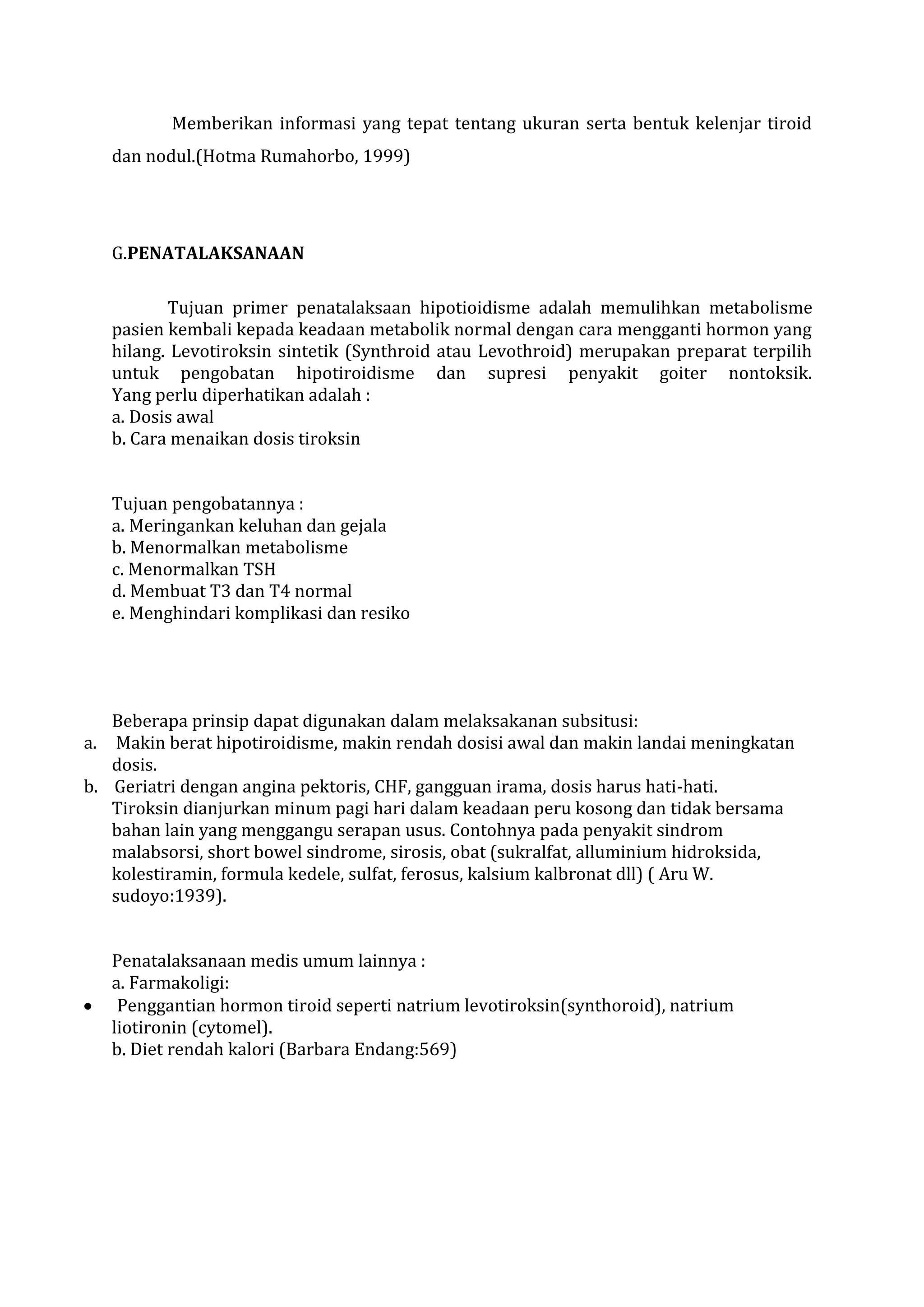 Asuhan keperawatan hipotiroid | DOCX
