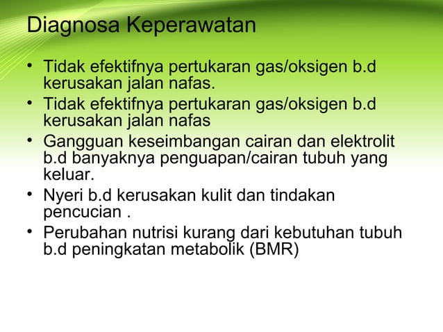 Asuhan keperawatan klien dengan combustio | PPT