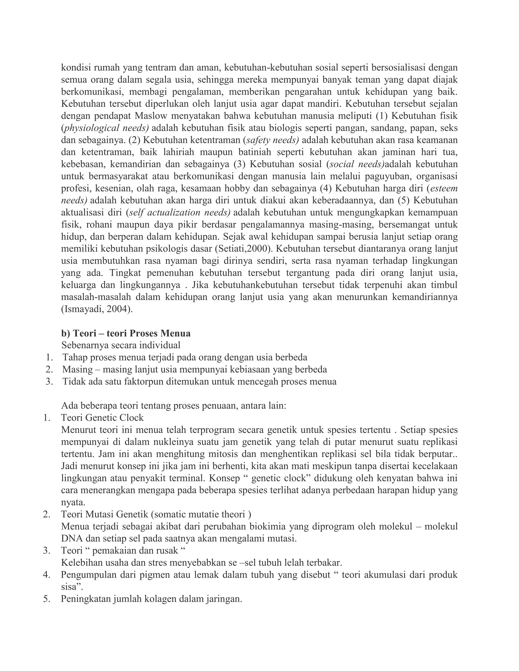 Asuhan keperawatan komunitas kelompok khusus lansia | DOCX