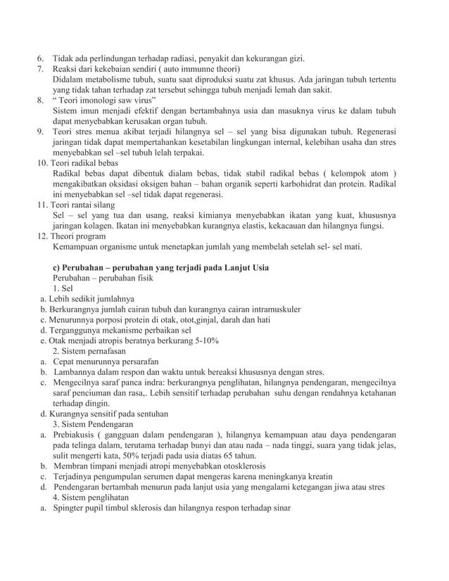 Asuhan keperawatan komunitas kelompok khusus lansia | DOCX