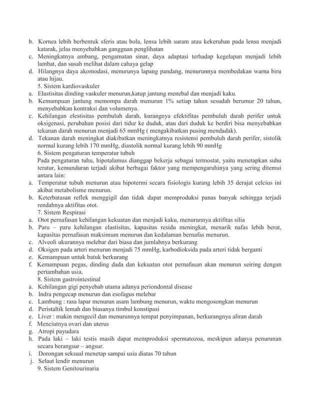 Asuhan keperawatan komunitas kelompok khusus lansia | DOCX