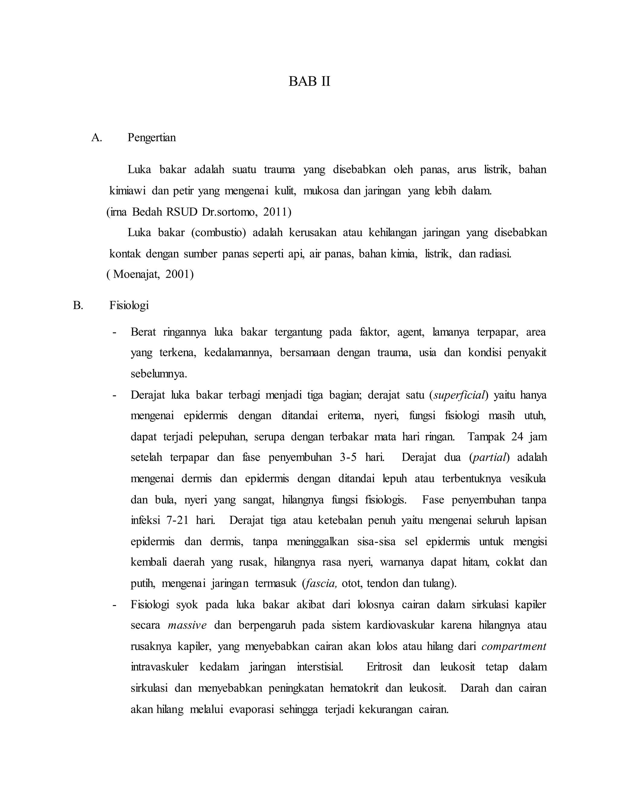 Asuhan keperawatan luka bakar | DOCX