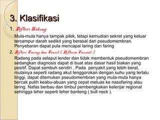 Asuhan keperawatan pada difteri | PPT