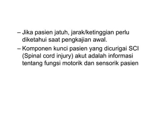 Asuhan keperawatan pada trauma medula spinalis | PDF
