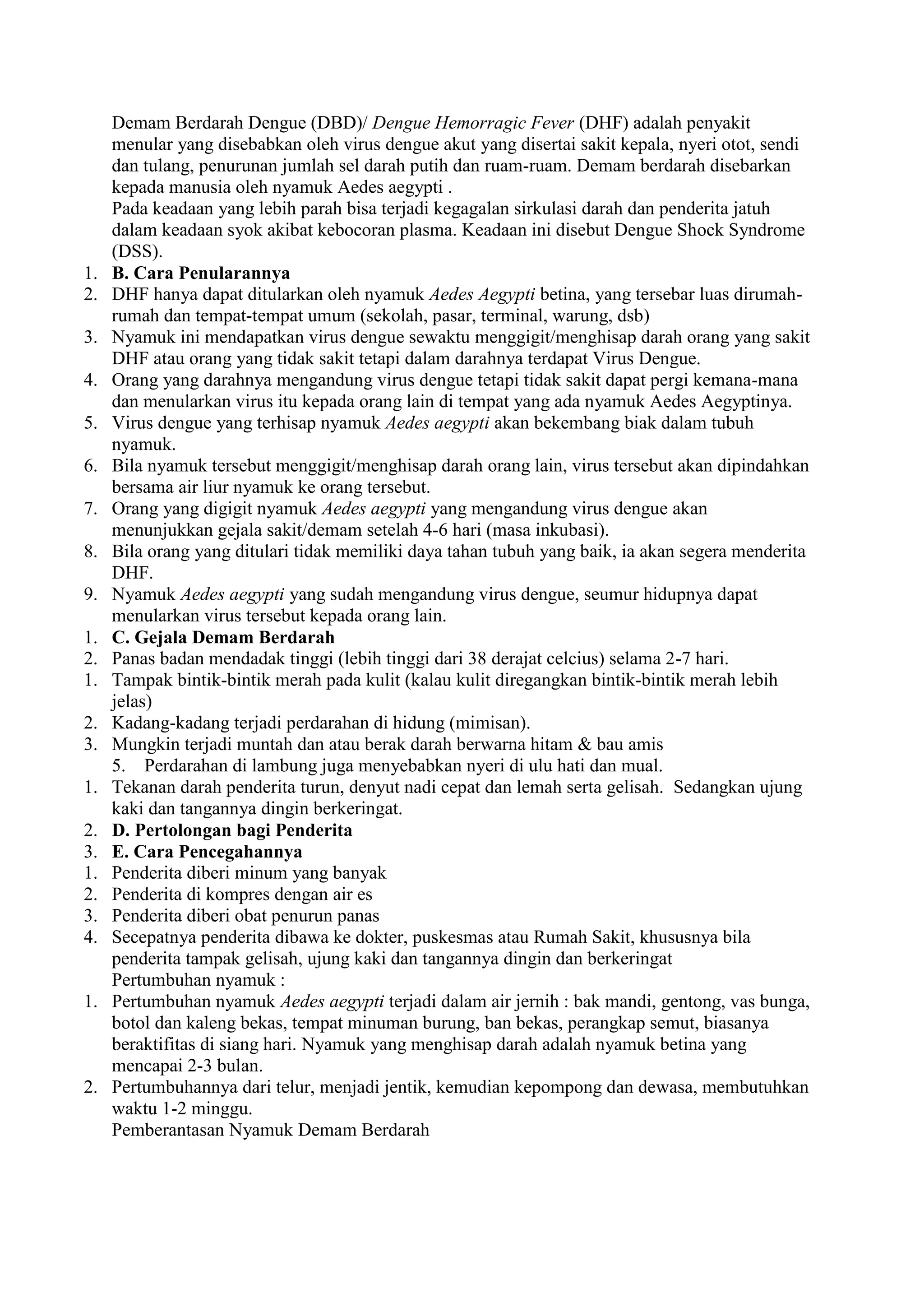 Asuhan keperawatan pada klien dengan dhf | DOCX