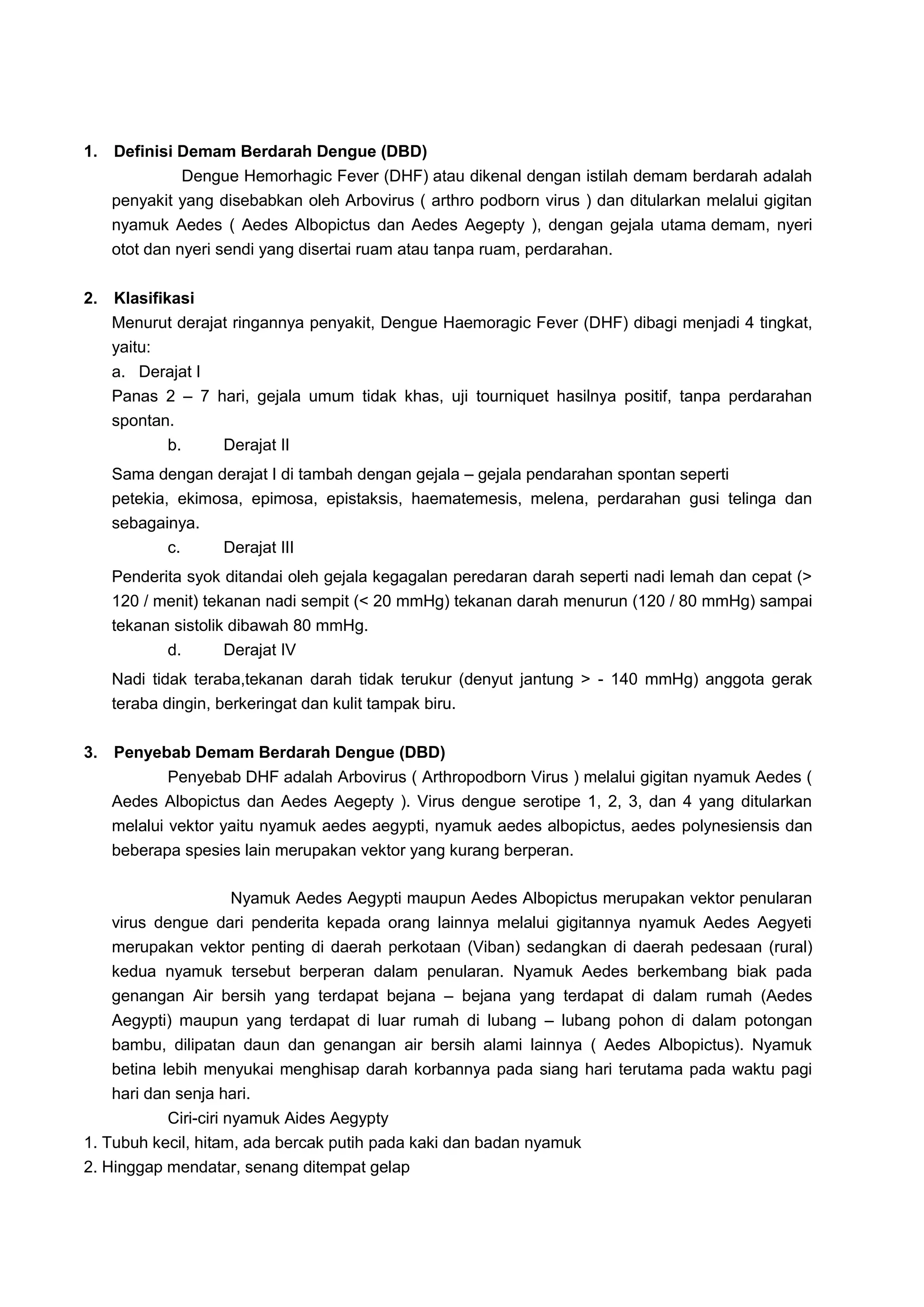 Asuhan keperawatan pada klien dengan dhf | DOCX