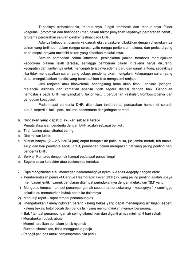 Asuhan Keperawatan Pada Klien Dengan Dhf Pdf