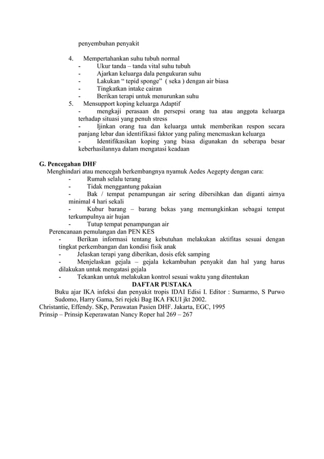 Asuhan Keperawatan Pada Klien Dengan Dhf Pdf