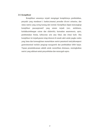 Asuhan keperawatan pada klien dengan gangguan continent urostomy | DOCX