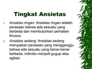 Asuhan keperawatan pada klien dg ansietas | PPT