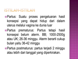 Asuhan keperawatan pada klien intranatal AKPER PEMKAB MUNA | PPTX