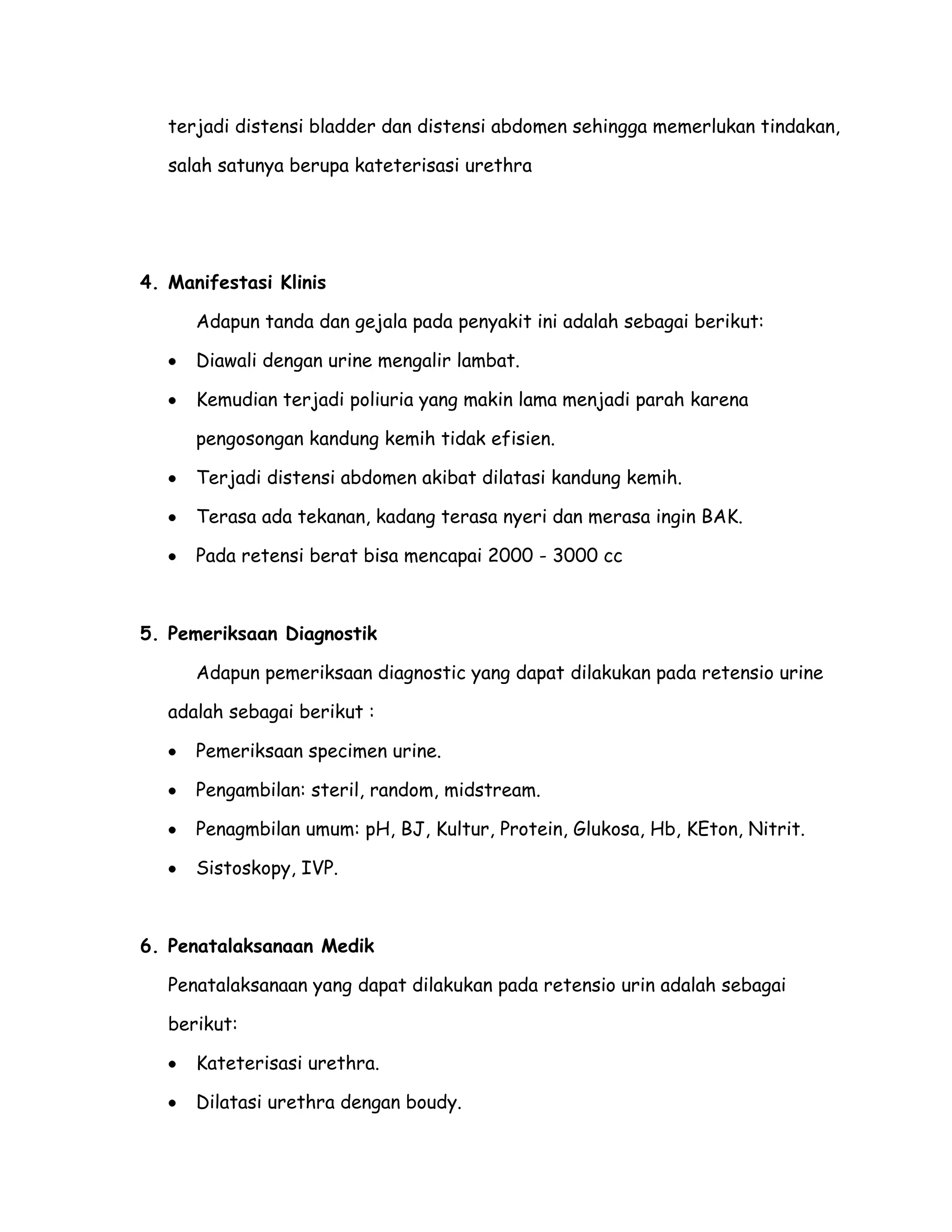 Asuhan keperawatan retensi urin | DOCX