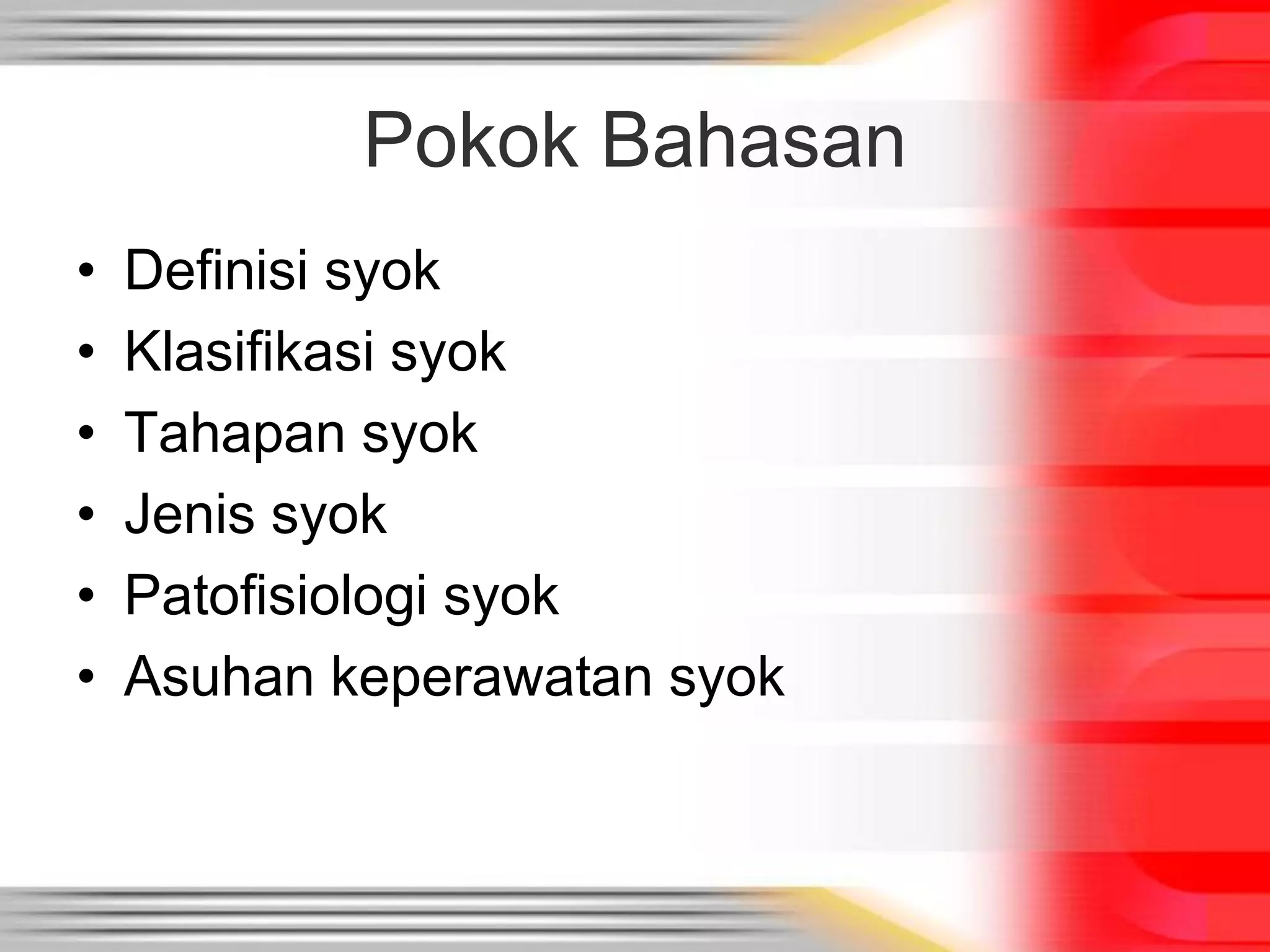 ppt_Penatalaksanaan Syok (Adam_FIK UI) | PDF