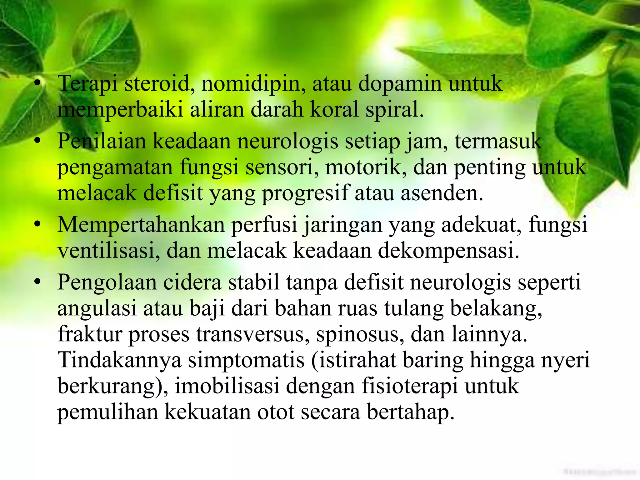 Asuhan Keperawatan Trauma Medulla Spinalis | PPTX