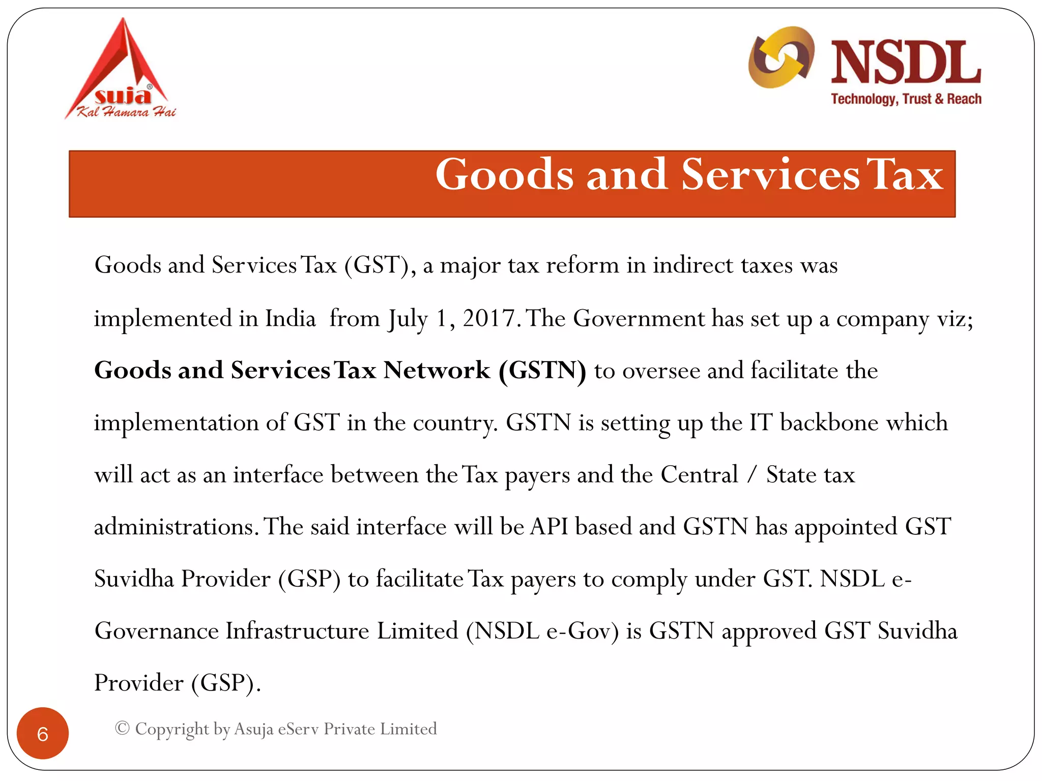 aSuja GST Suvidha Provider (GSP) | PDF