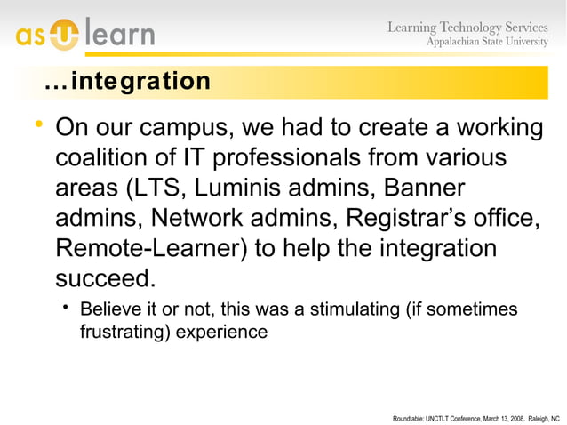 AsULearn (powered by Moodle): Implementing an Open Source CMS ... | PPT