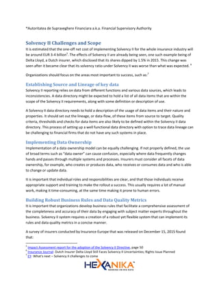 A summary of solvency ii directives | PDF