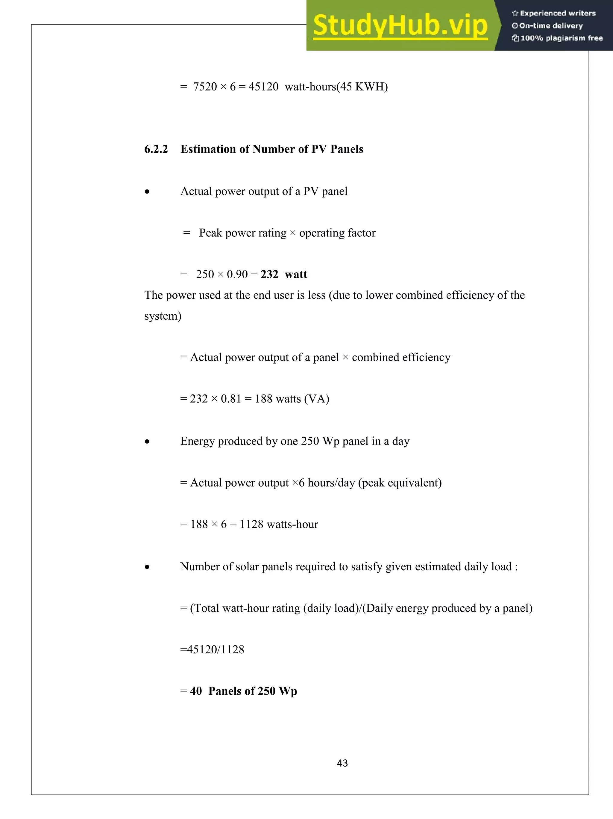A Summer Internship Project Report On Renewable Energy | PDF