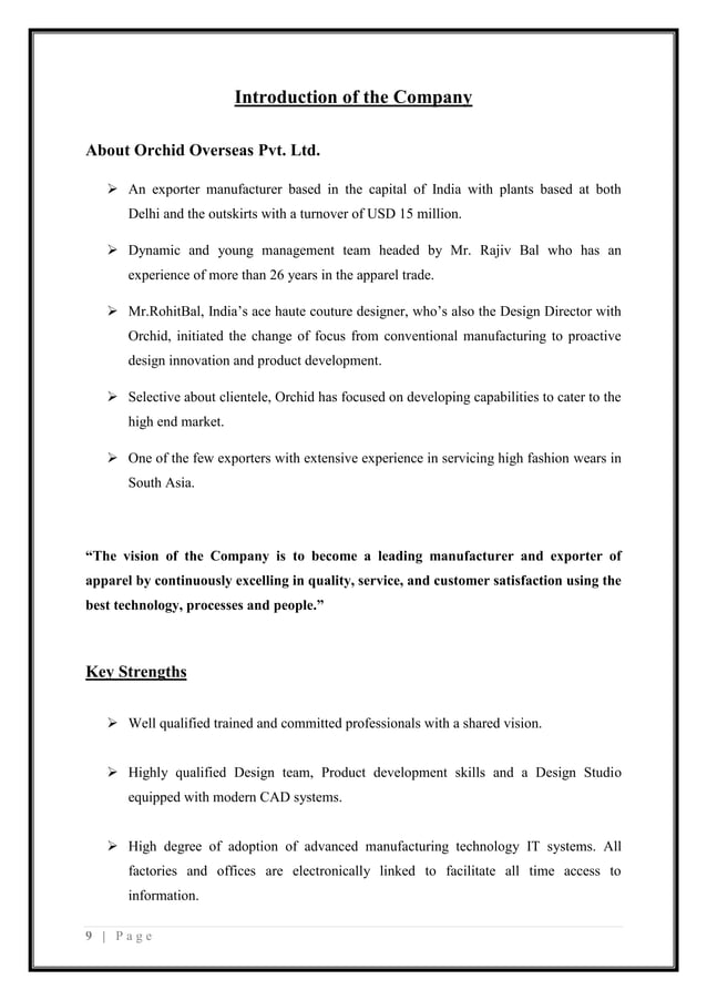 Summer internship project, Mapping the process flowchart and ...