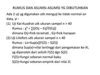Asumsi-asumsi yang mendasari analisis ragam | PPT