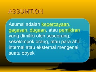 Asumsi & berpikir beda (lateral thinking) | PPT
