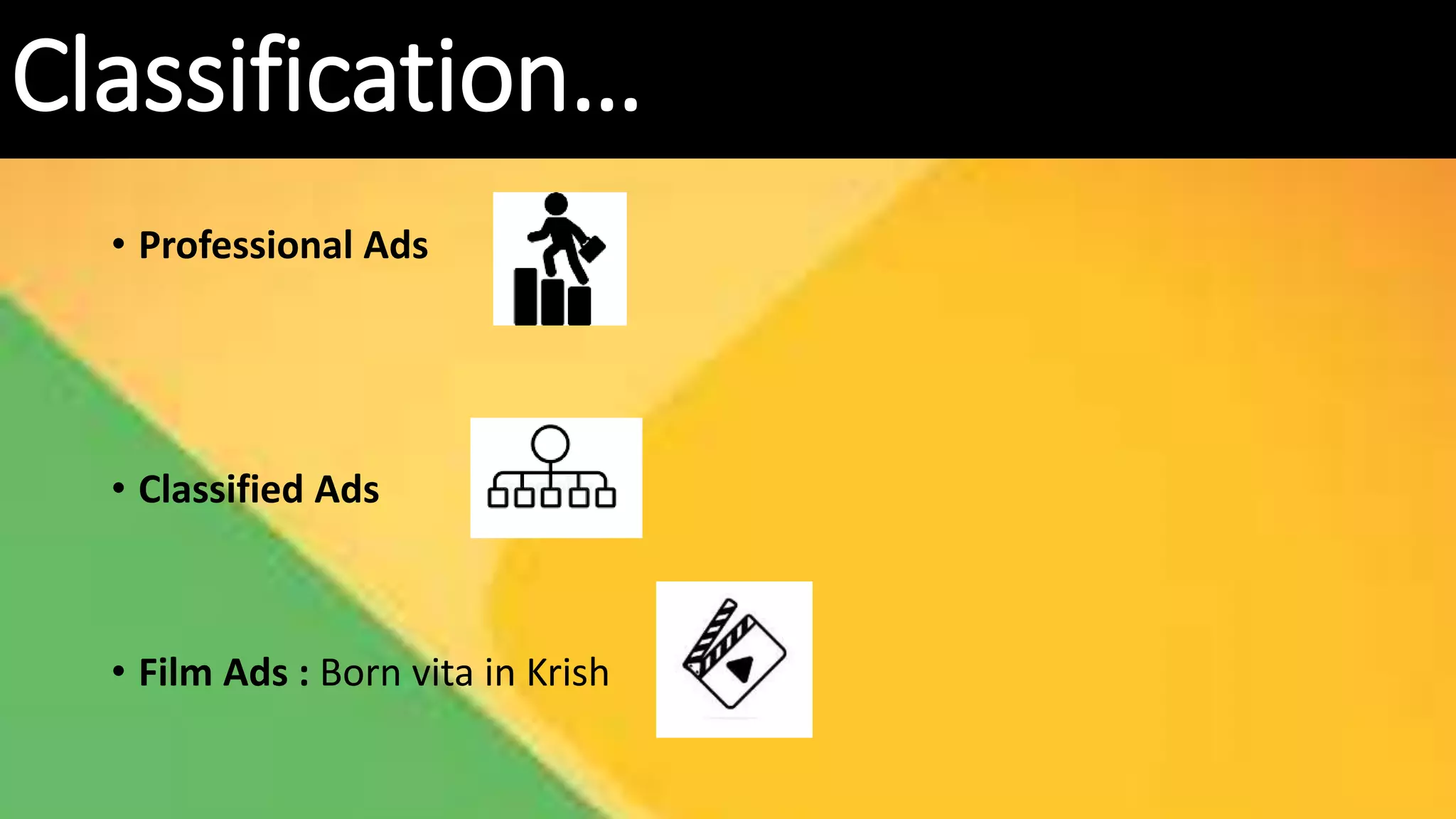 Classification of advertisement | PPT