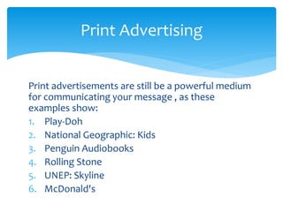 Excellent Print advertisements | PPTX